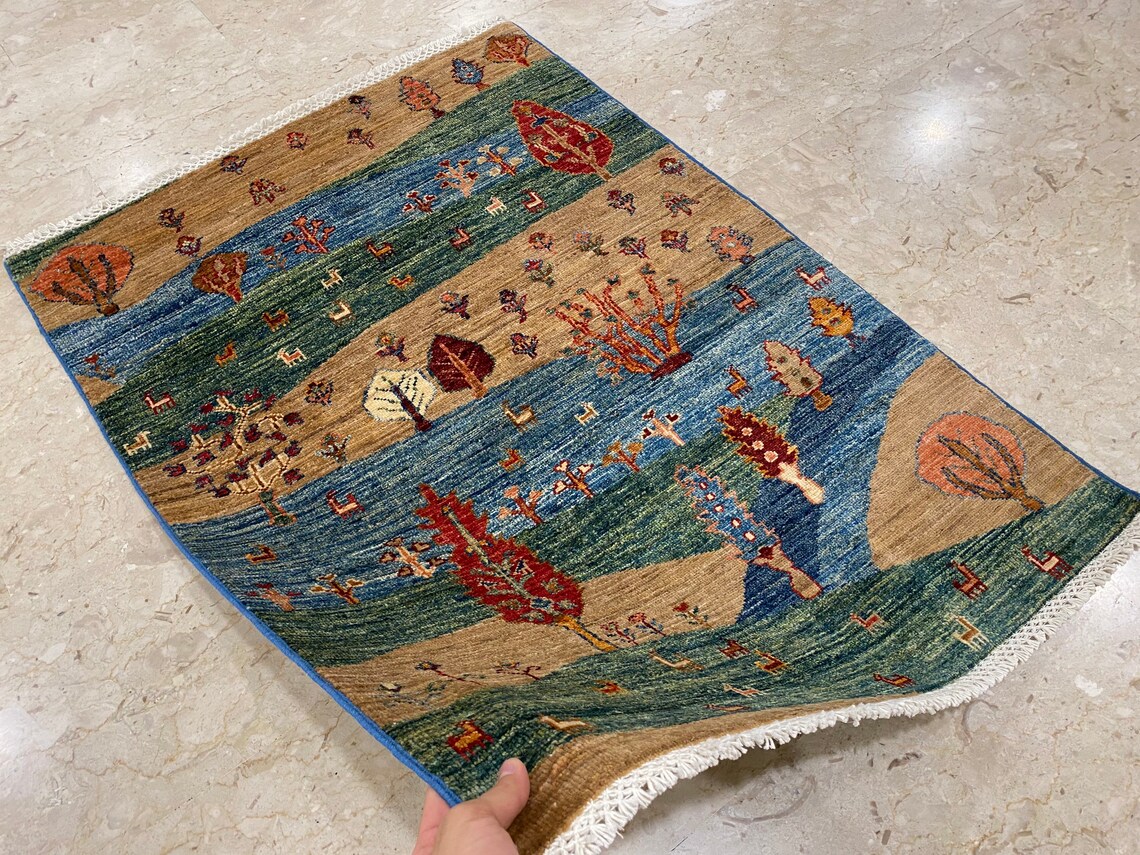 Landscape Tree Rug 2'9x3'10 Rug 80x120 Cm Carpet - Etsy