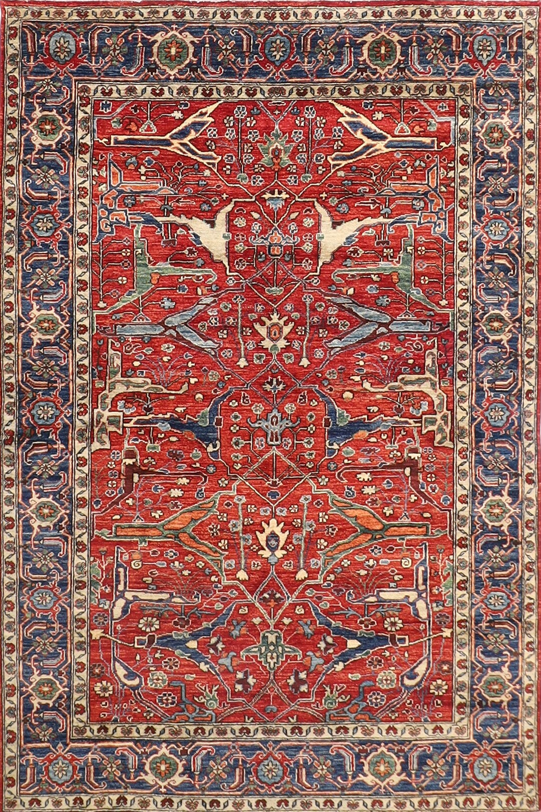 5x8 Ft. Bidjar Area Rug Wool Natural Colors, 5'4x8'3 Hand Knotted Rug ...