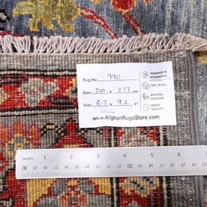 7x9 Ft. Oriental Area Rug, 6'7x9'2 Hand Knotted 100% Wool Dye Rug ...