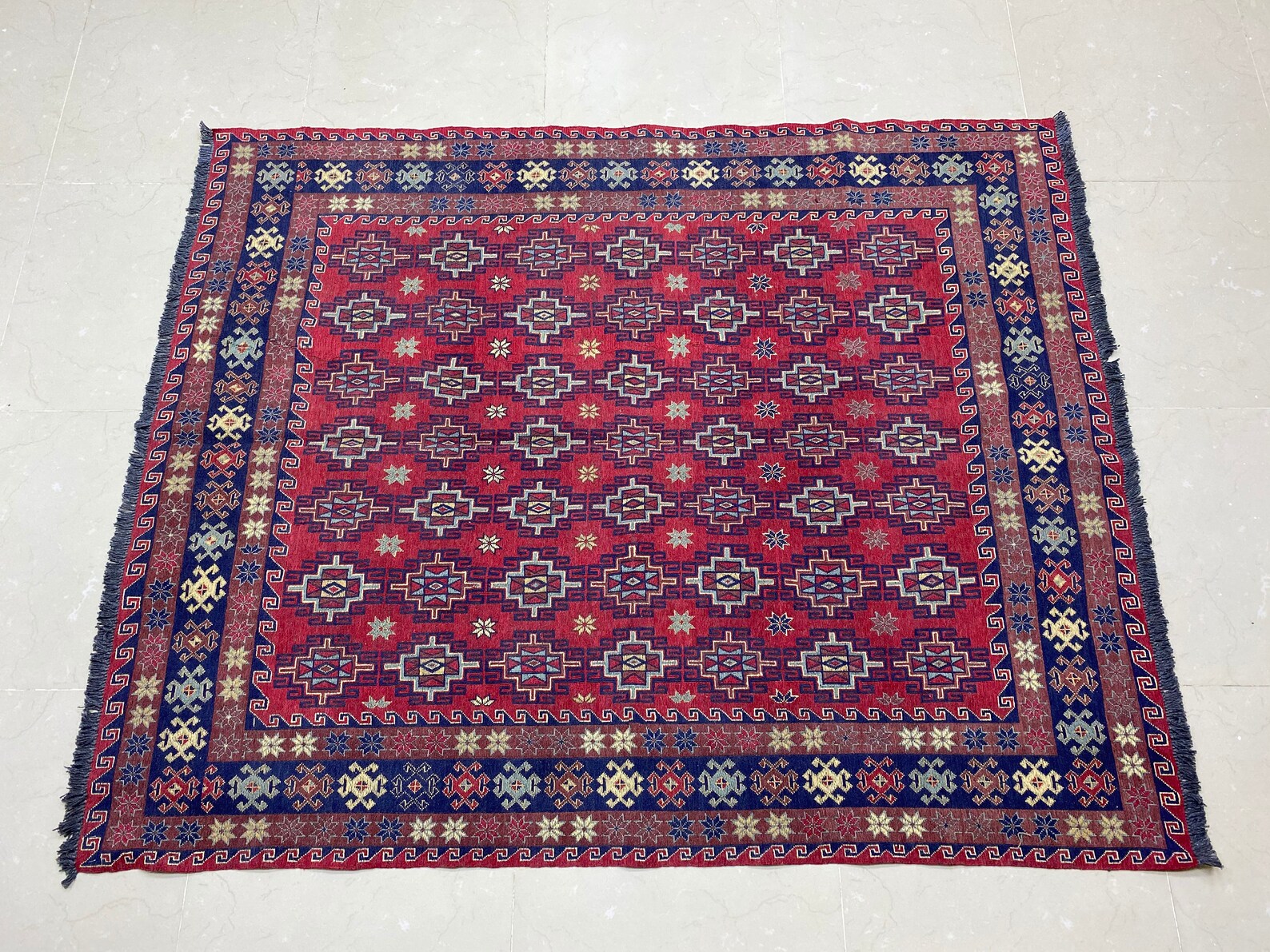 6x7 Area Rug Afghan Hand Knotted Rug Rug for Living Room | Etsy