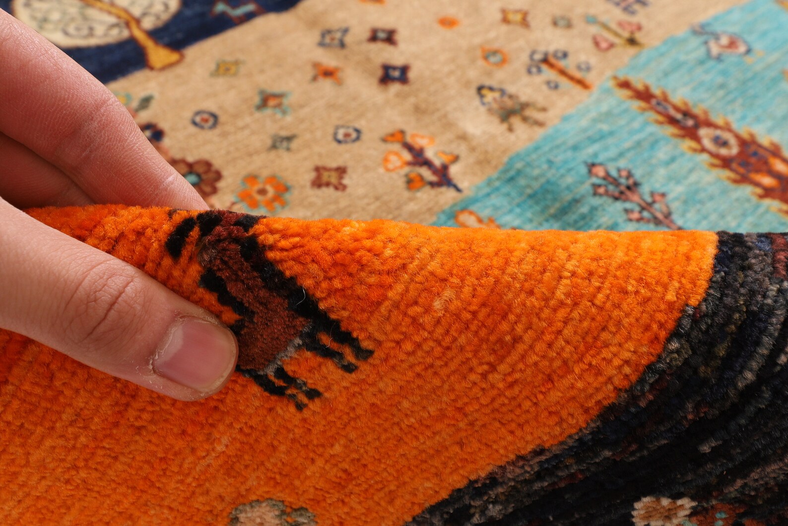 Landscape 4x6 Area Rug Wool Natural Colors Afghan Hand - Etsy