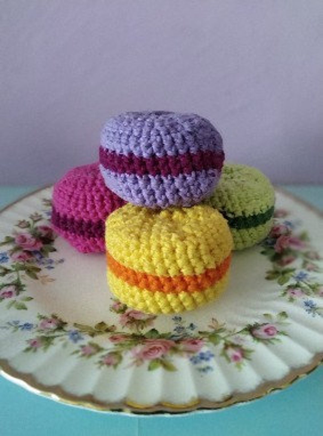 Macarons, Small Pastries, Crocheted Pastry Specialties - Etsy