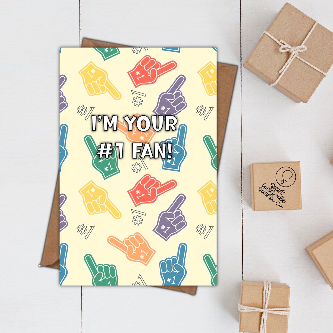 I'm Your 1 Fan, Biggest Cheerleader, Gift for Friend, Gift for ...