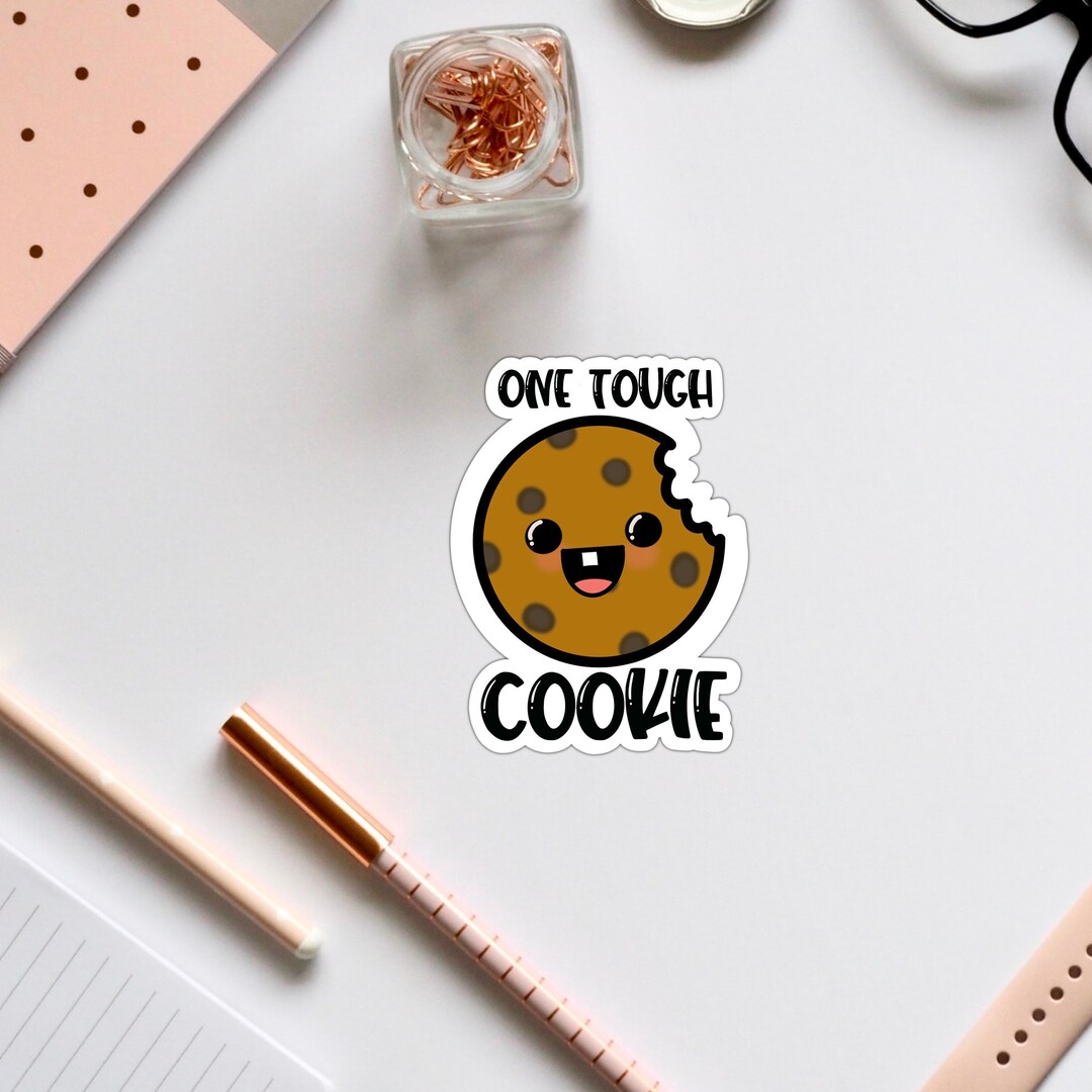 One Tough Cookie Food Pun Vinyl Aufkleber - Etsy.de
