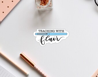 TEACH Teacher Sticker Teacher Gift Personalized Teacher - Etsy
