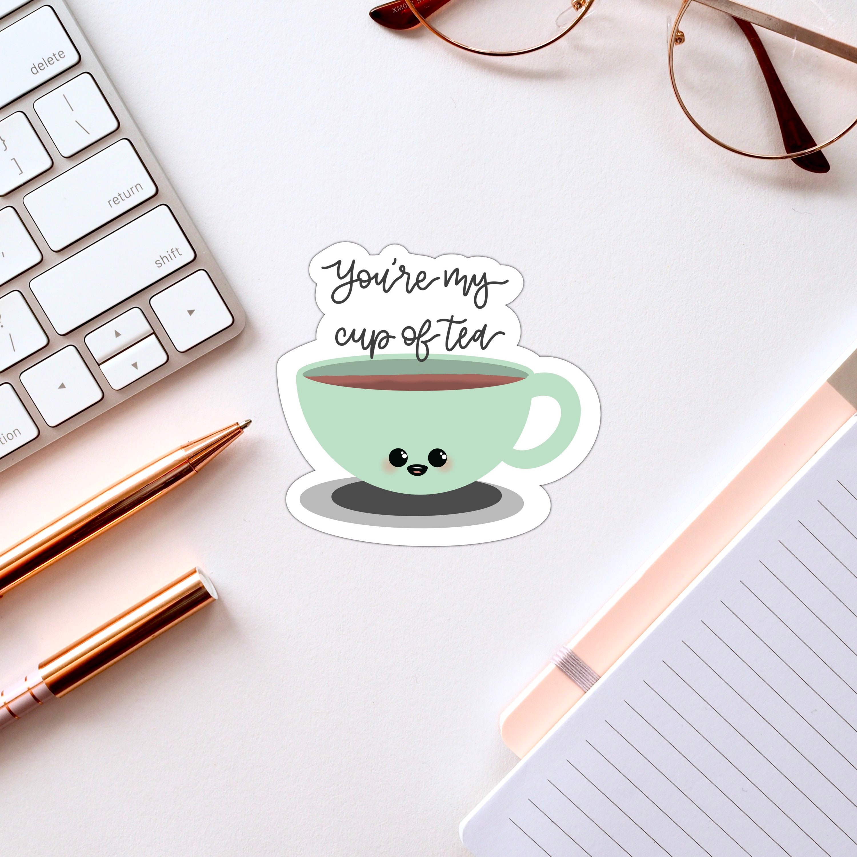 You Are Terrific Tea Funny Pun Encouraging Vinyl Sticker | Etsy