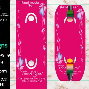 Pen Packaging. Glitter Pen Card - Etsy