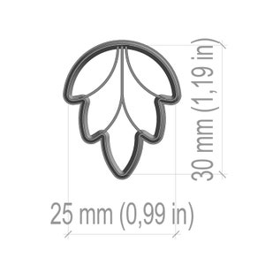 Art Deco Style Leave Cutter, Cutters for Leave Earrings , Polymer Clay ...