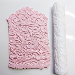 Polymer Clay Texture Roller With Swirl Pattern - Swirl Pattern Roller ...