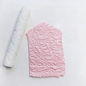 Polymer Clay Texture Roller With Swirl Pattern - Swirl Pattern Roller ...