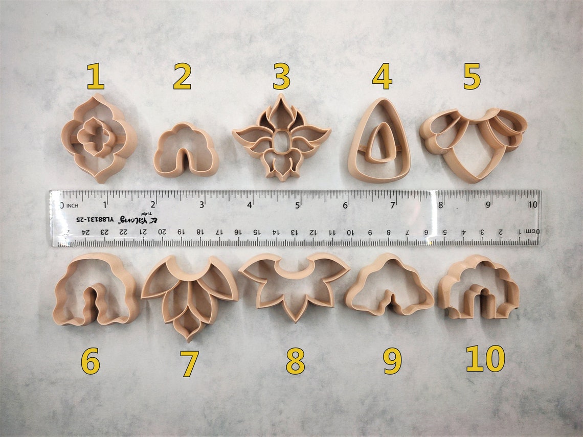 Cutter Set With Various Shapes 1 Earrings Cutter Polymer - Etsy