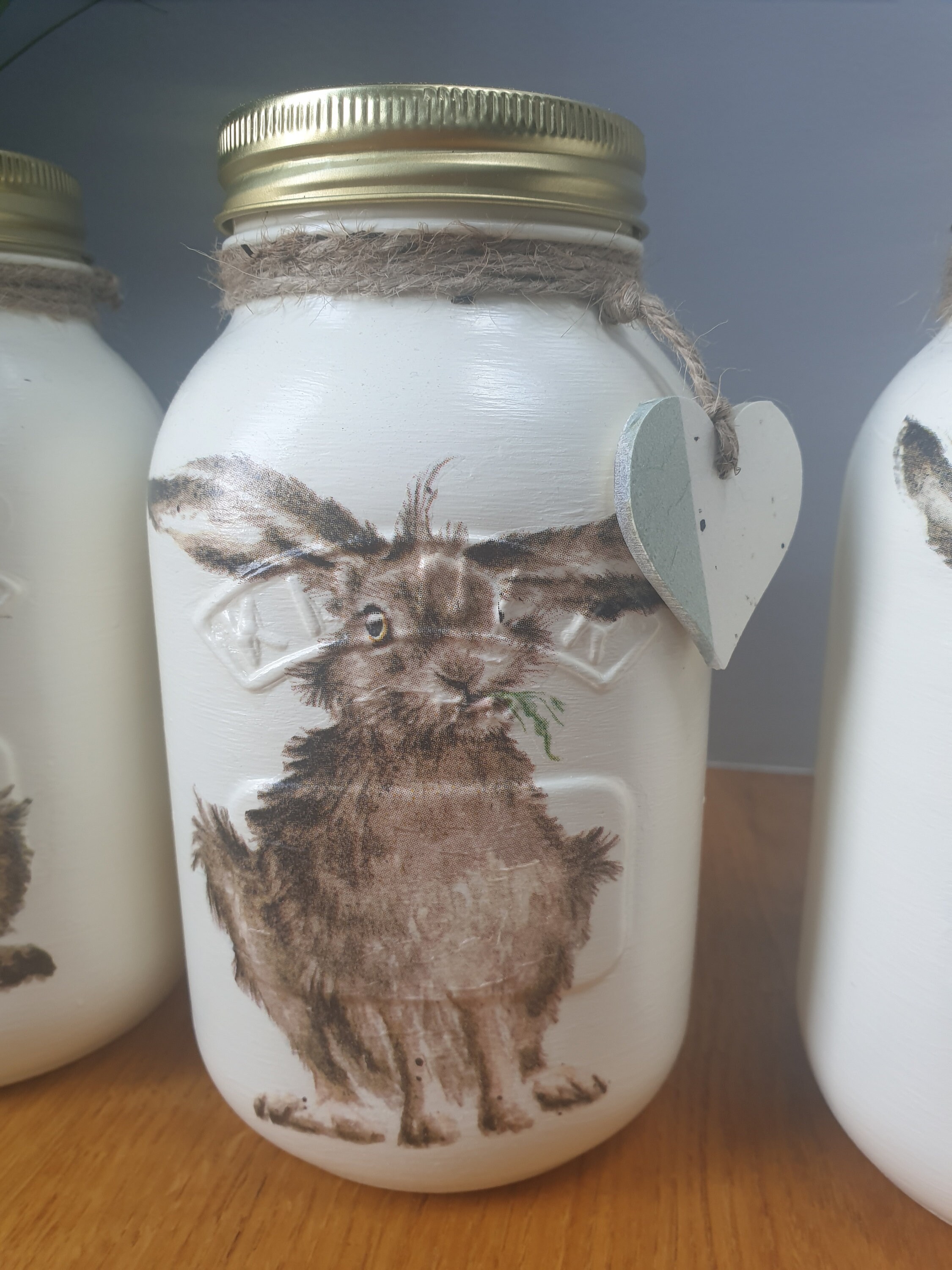 Hares tea coffee and sugar pots Kilner jars Kitchen | Etsy