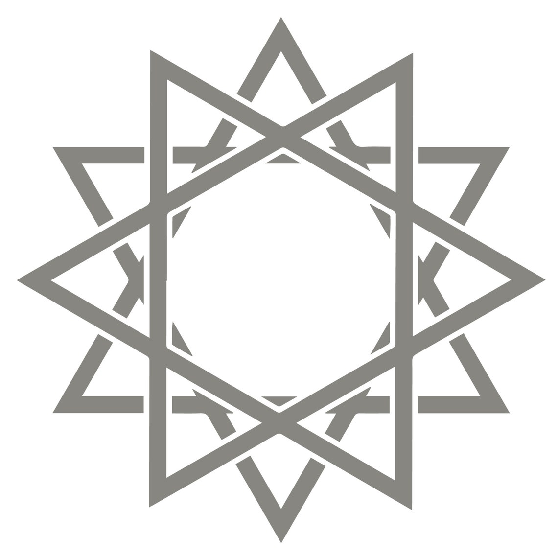 Dodecagram/Dodecagon Twelve Pointed Star Symbol Vinyl Decal | Etsy