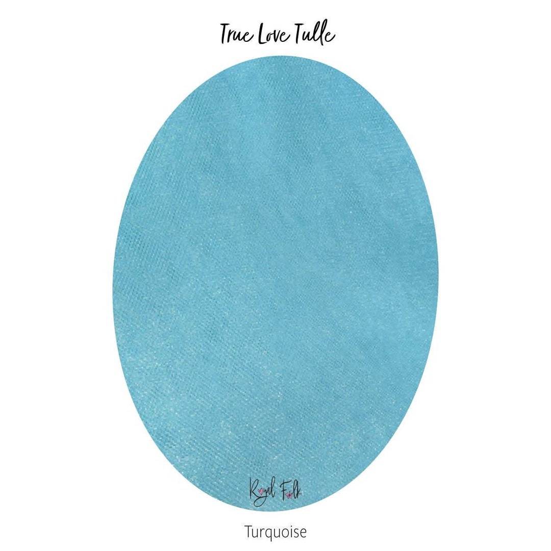 TRUE LOVE Bridal Tulle turquoise Veil Fabric Sample 25 Colour Choices ...