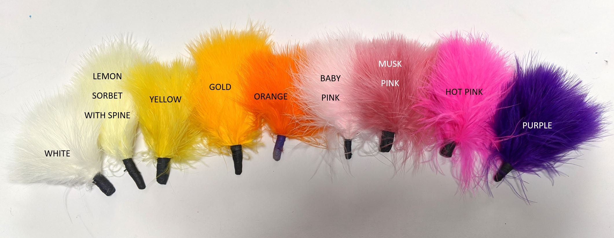 MARABOU FEATHER Puff / Tuft multiple Colours Feathers - Etsy