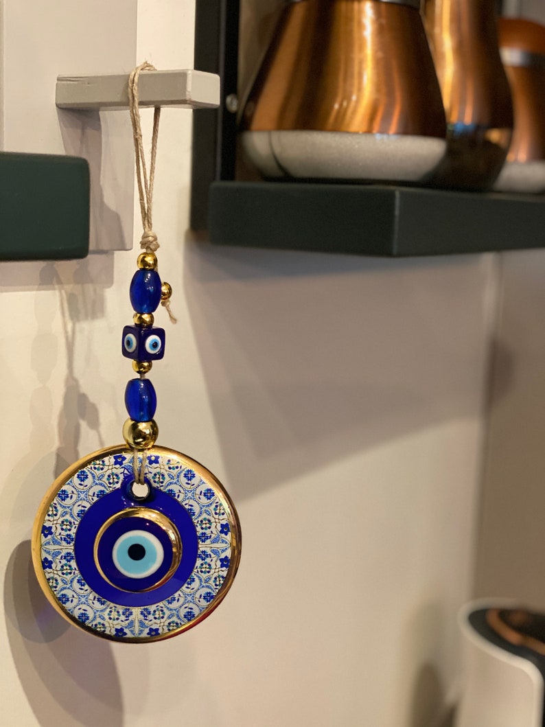 Evil Eye Wall Decor Evil Eye Home Decor Glass Evil Eye Wall - Etsy