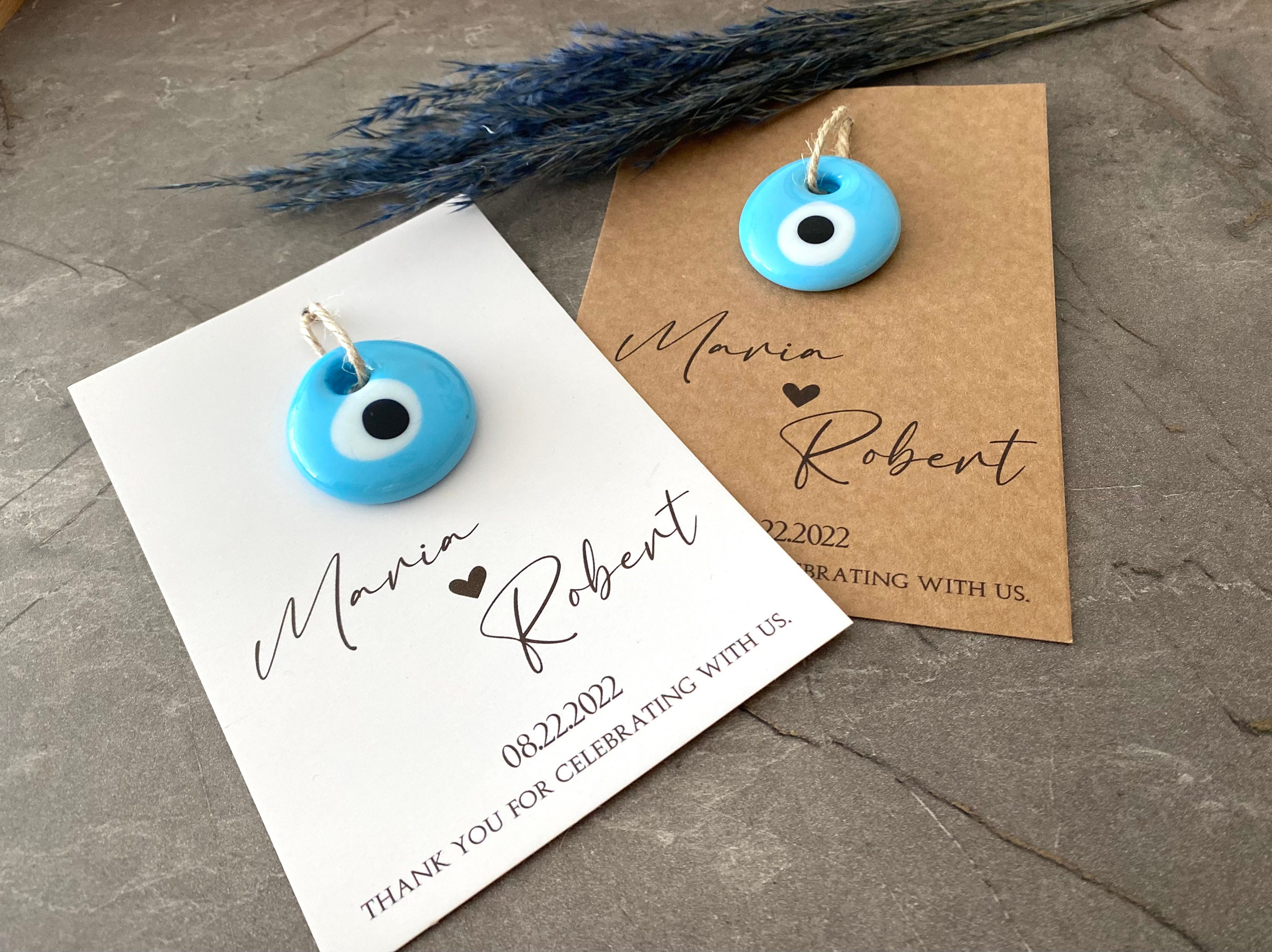 Evil Eye Wedding Favor, Bulk Gifs, Personalized Wedding Tags, Thank You ...