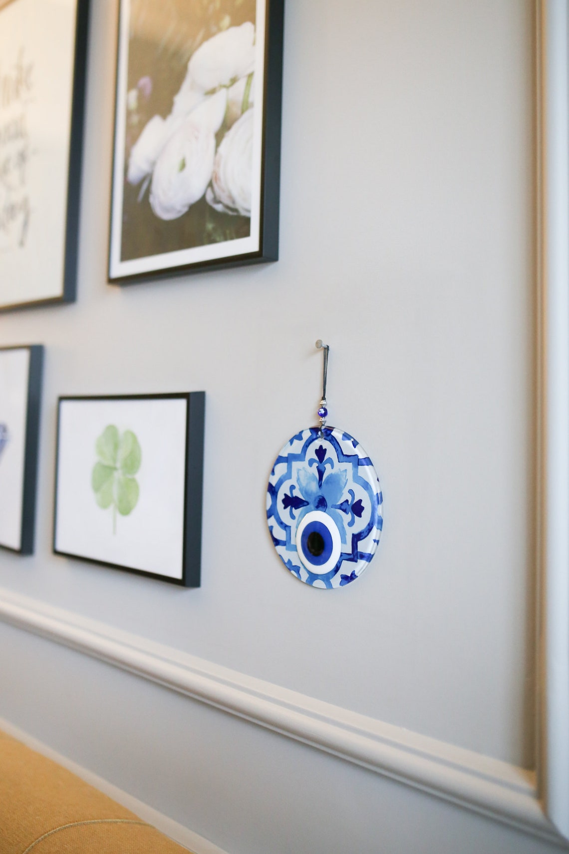 Evil Eye Wall Decor Evil Eye Home Decor Glass Evil Eye Wall | Etsy