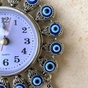 Evil Eye Wall Clock: Handmade Amulet, Home Office Decor - Etsy