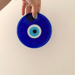 Evil Eye Home Decor, Blue Glass Evil Eye Charm, Large Evil Eye Bead ...