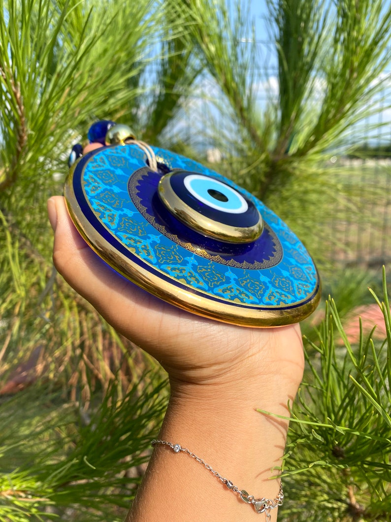 Large Evil Eye Home Decor, Evil Eye Wall Decor, Glass Evil Eye Wall ...