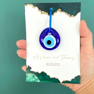 Emerald Green Watercolor İnvitations Wedding Evil Eye Favors | Etsy