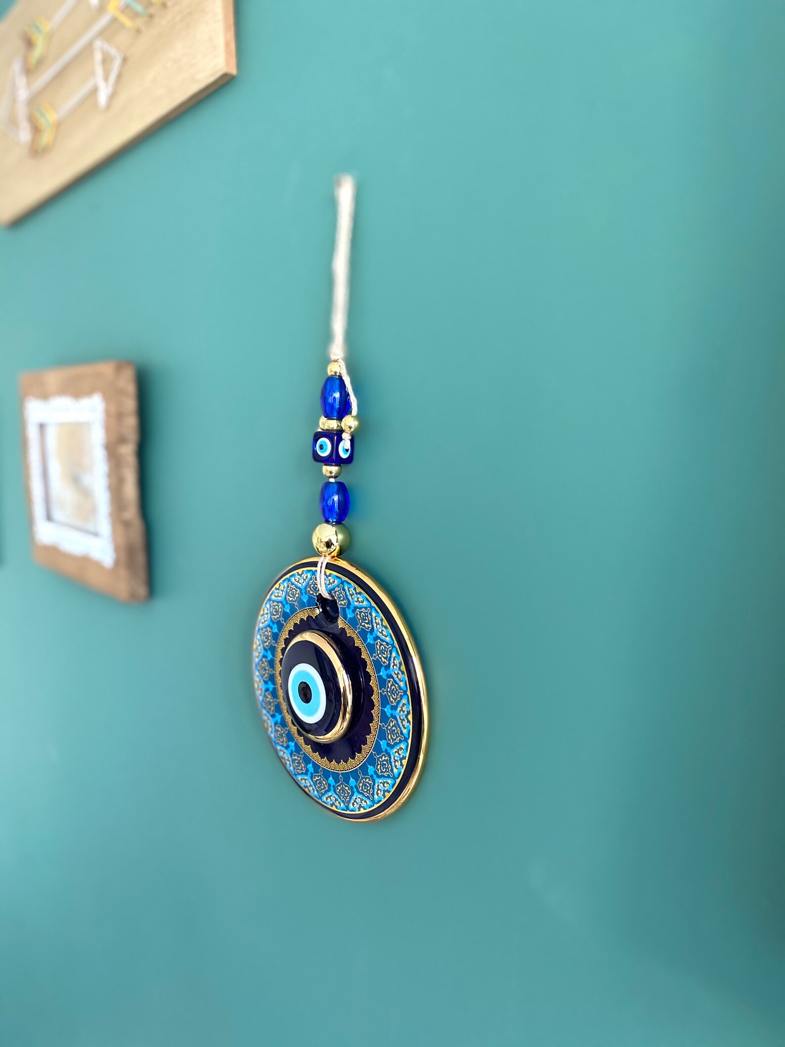 Large Evil Eye Home Decor, Evil Eye Wall Decor, Glass Evil Eye Wall ...