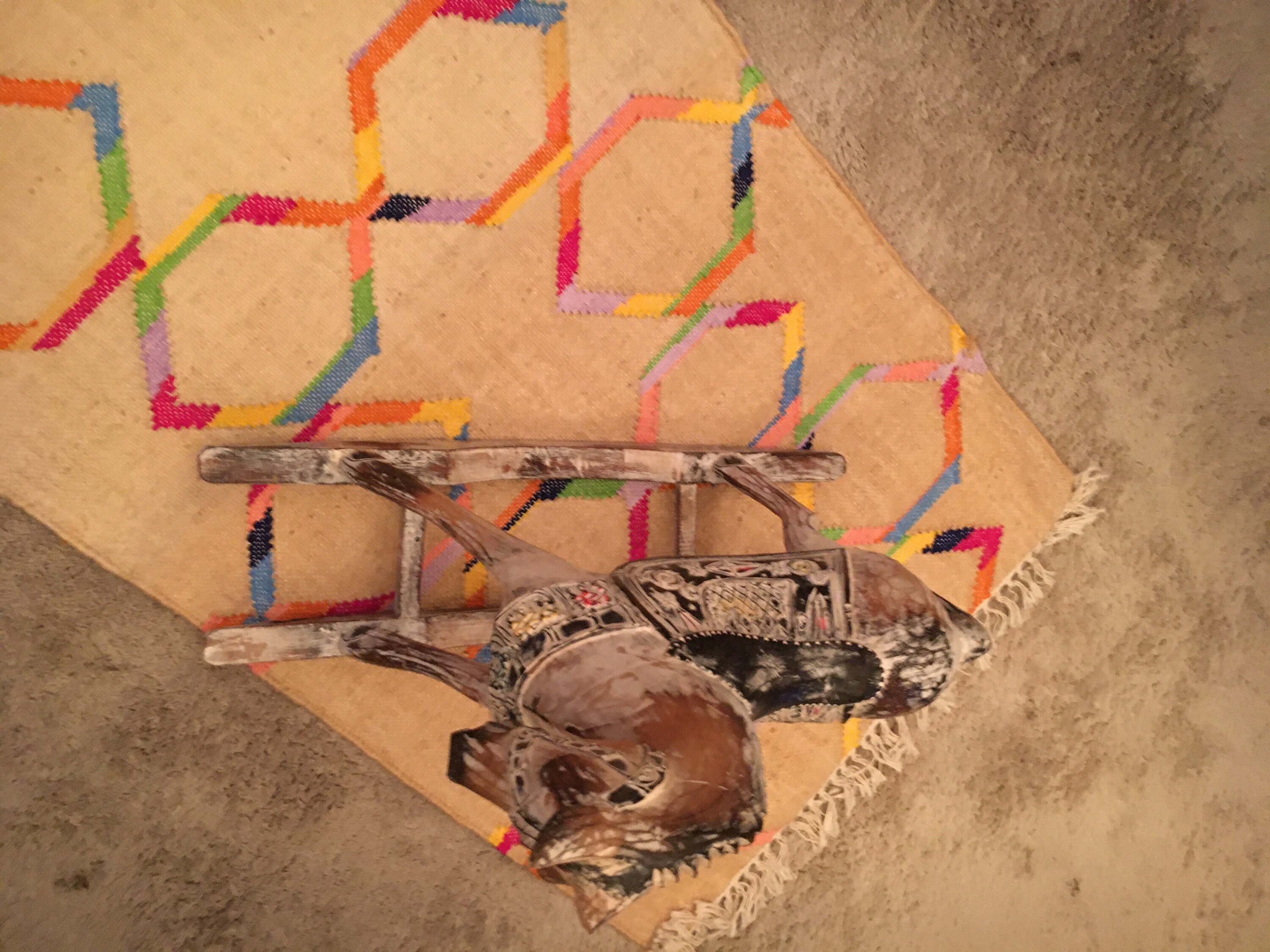 Jute Geometric Multi Coloured Crushed Hexagon Rug - Etsy UK