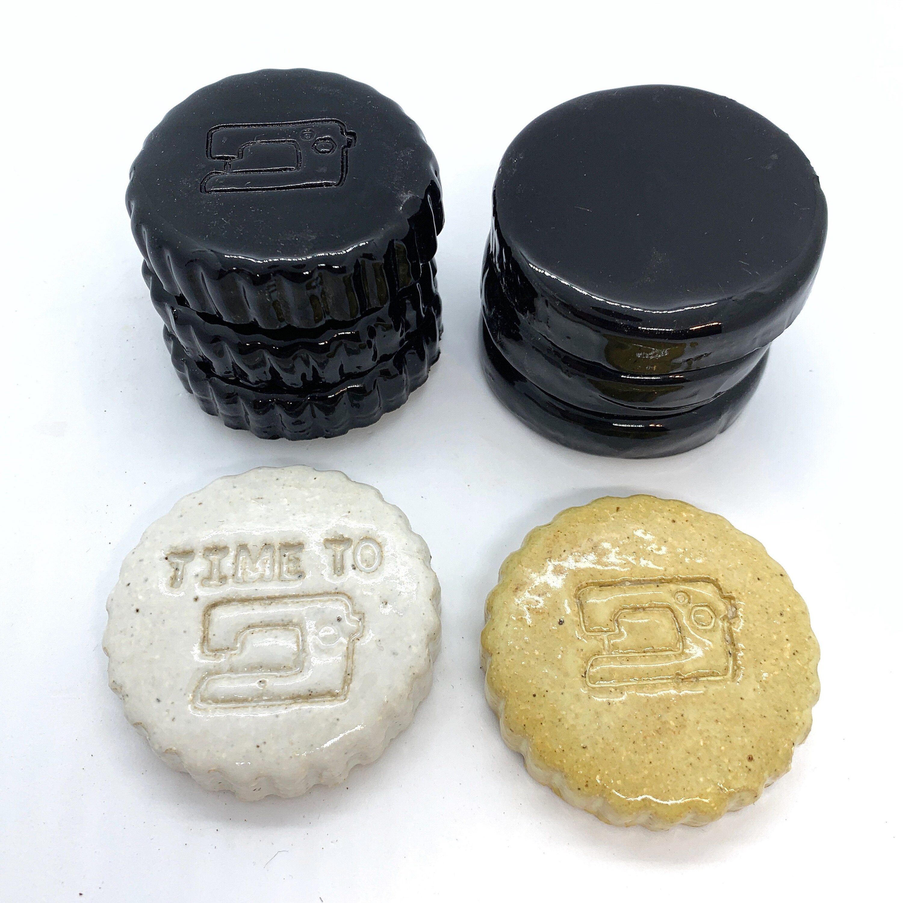 Black, White and Yellow Sewing Pattern Weights Set of 8 - Etsy Australia