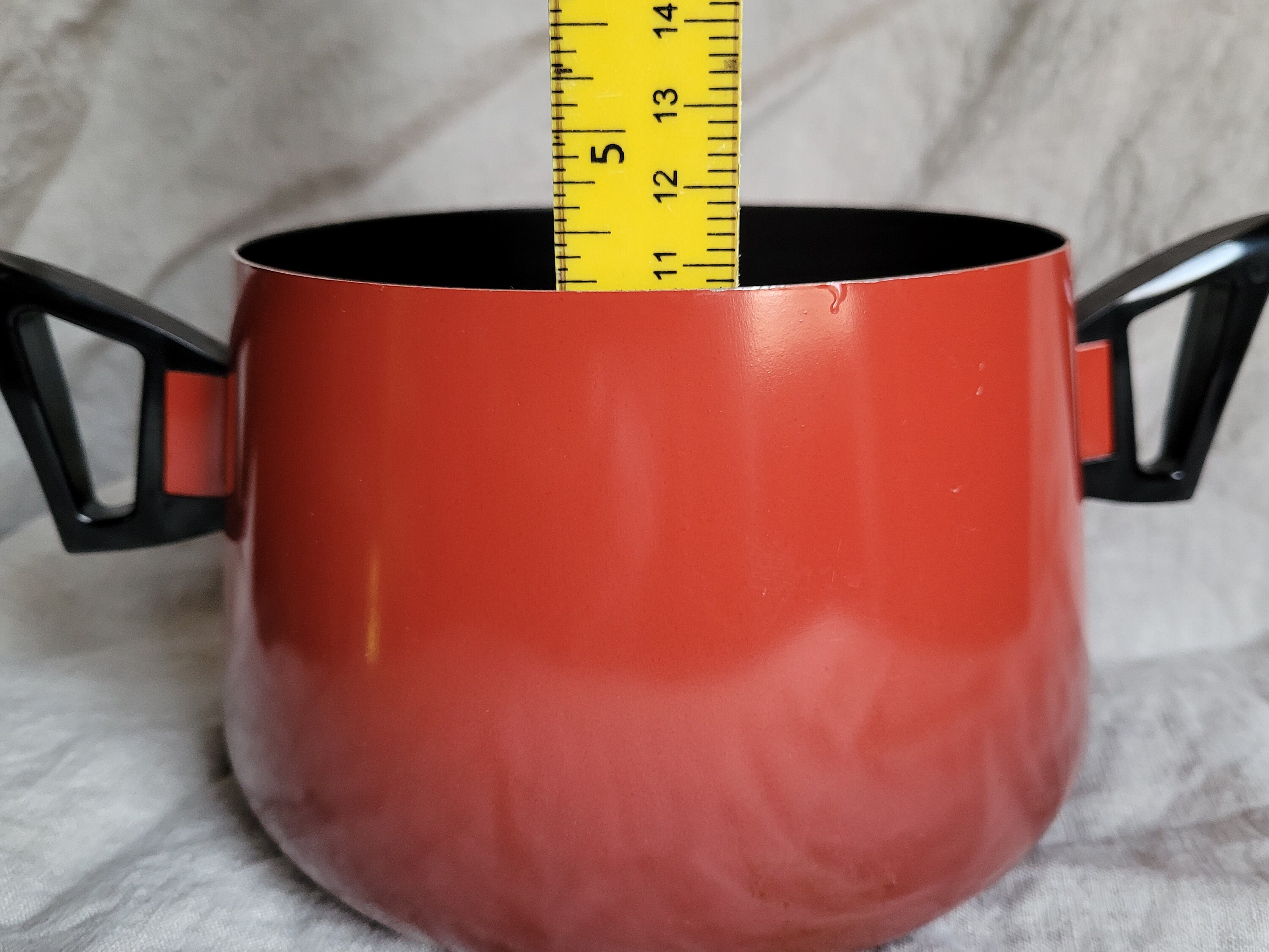 Cooking Pot - Red Ombre Mid Century Modern Cooking Pot With Handles and ...