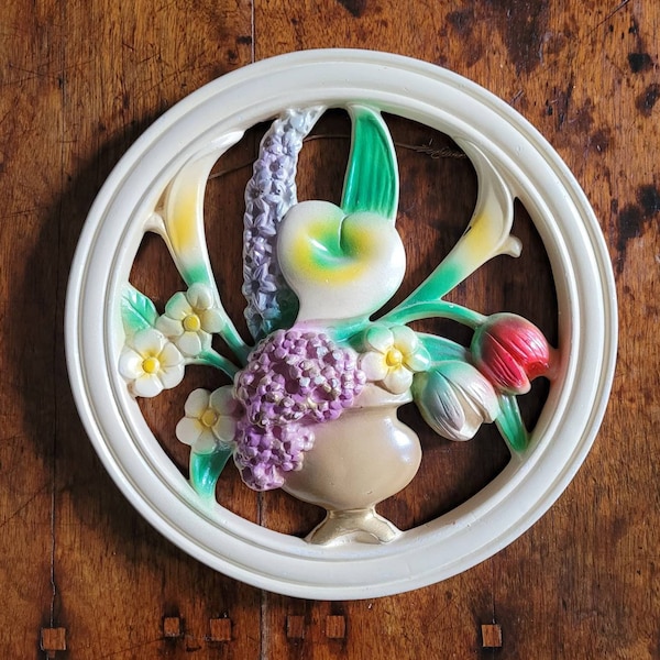 Chalkware Plaque - Etsy
