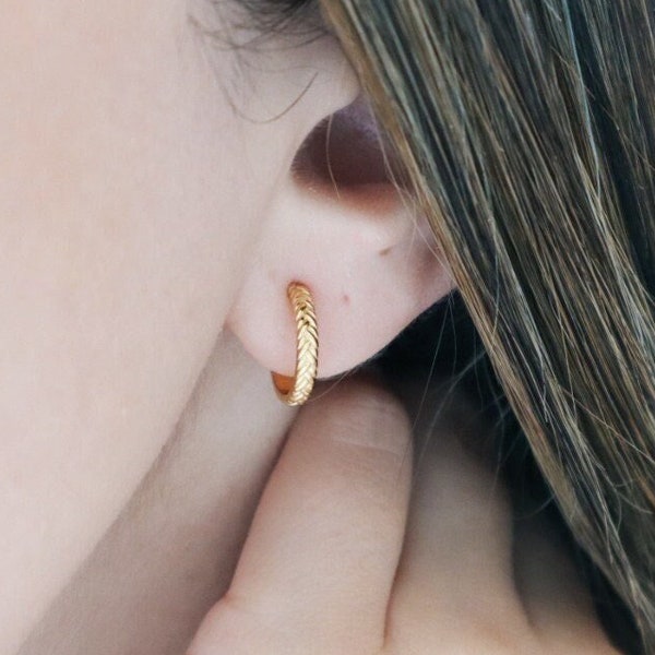Small Gold Hoop Earrings - Etsy