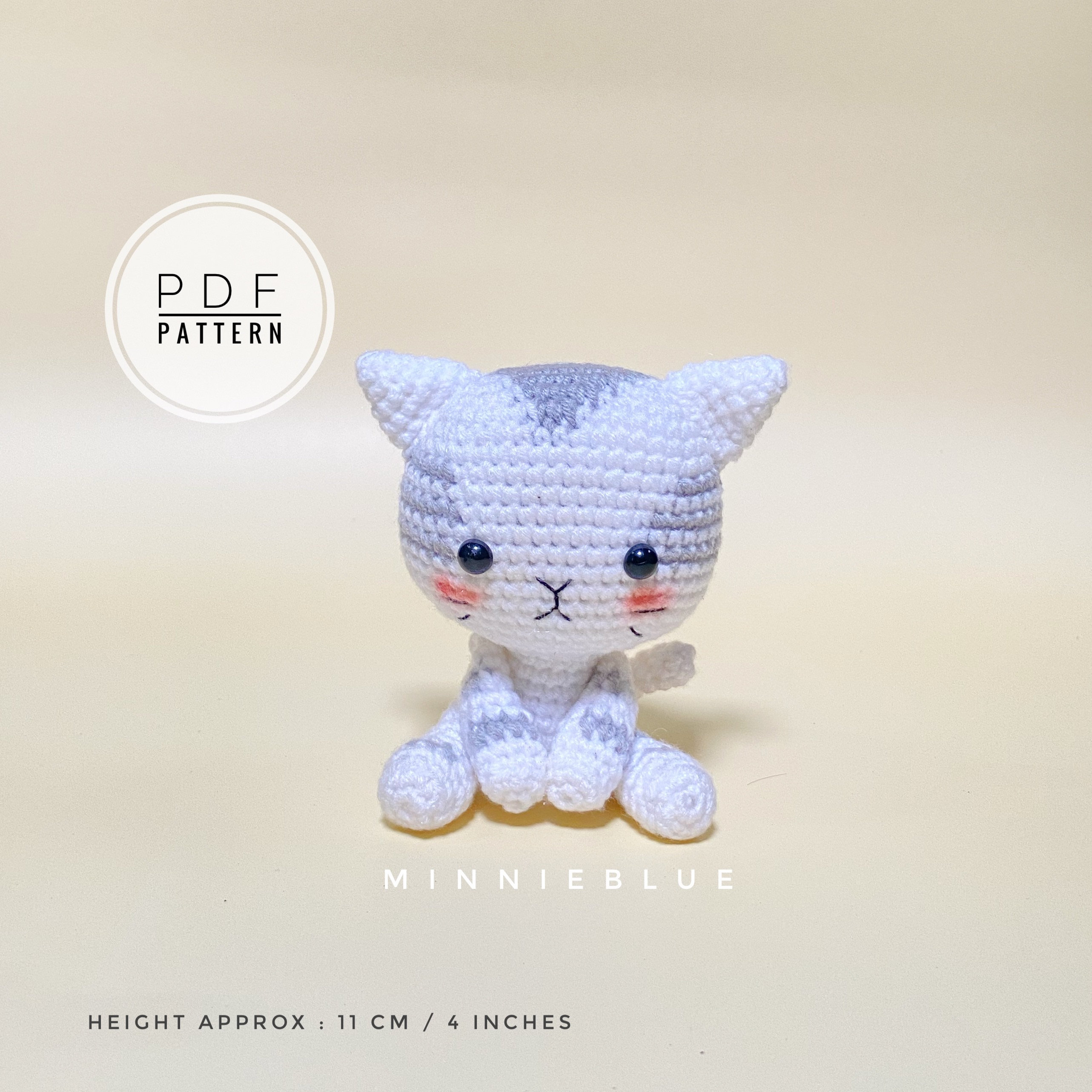Digital Cat Crochet Pattern - Instant Download DIY Amigurumi Pattern in ...