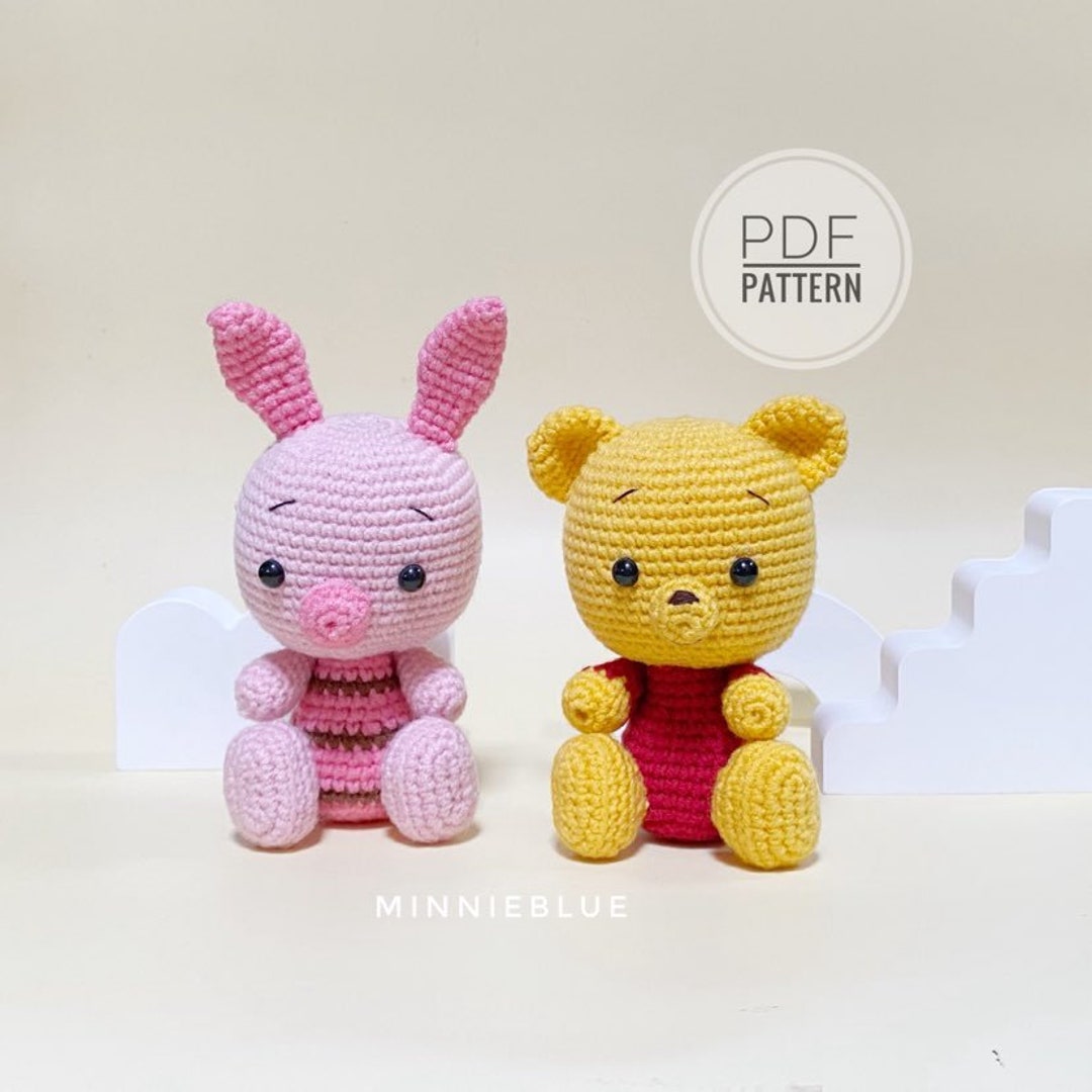 Pooh Crochet Pattern, Crochet Winnie the Pooh, Amigurumi Pooh, Crochet ...