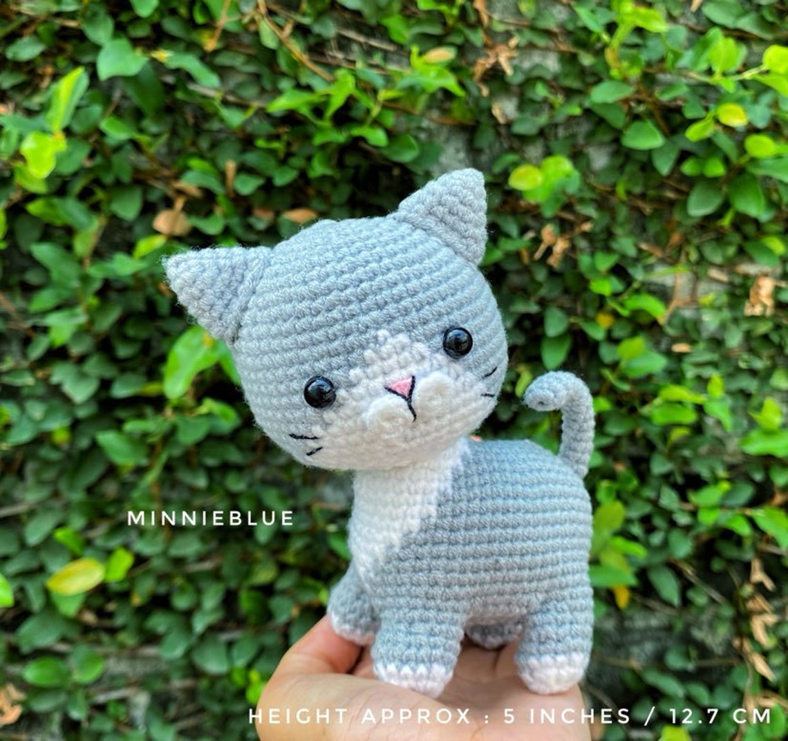 Amigurumi Cat Crochet Pattern - Instant Download Amigurumi Bicolor Cat ...