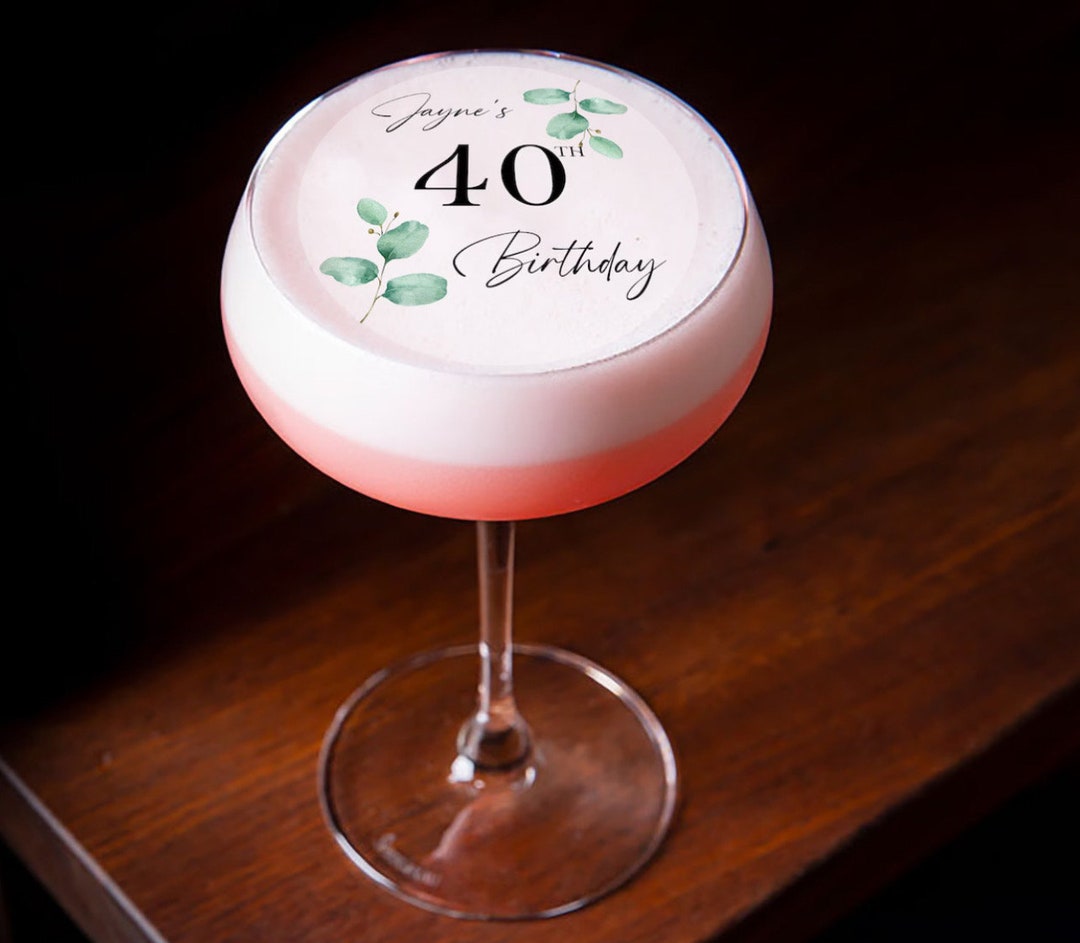 Custom Edible Cocktail Toppers - Etsy