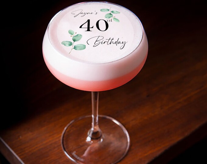 Custom Edible Cocktail Toppers - Etsy