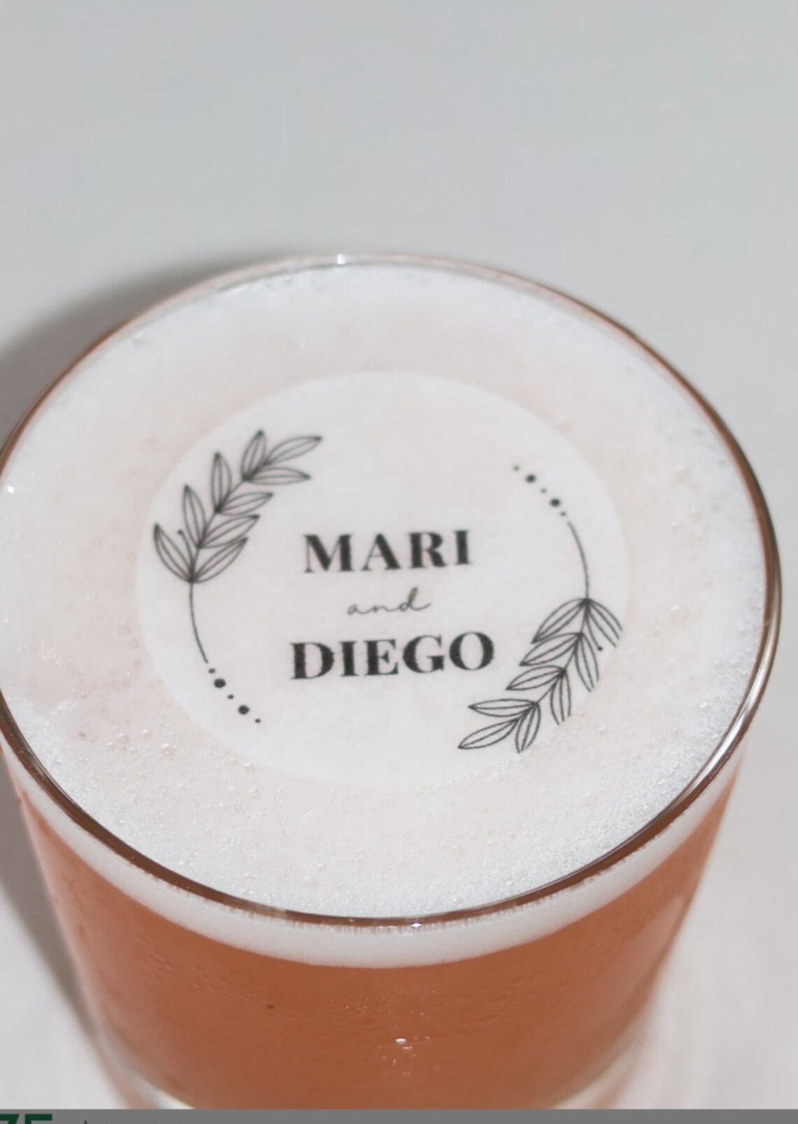 Custom Edible Cocktail Toppers - Etsy