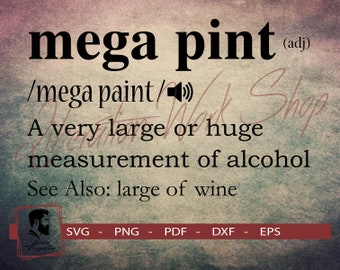 Mega Pint Meme Svg - Etsy