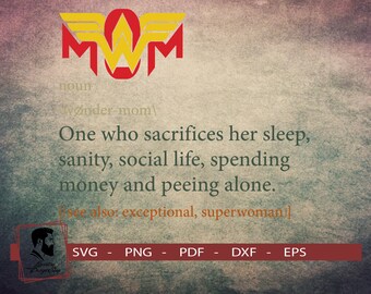 Mom Definition Svg - Etsy