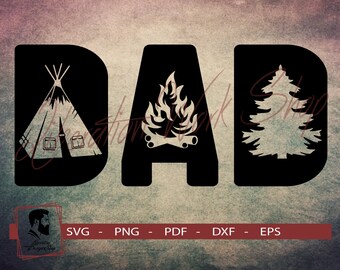 Camping Dad Svg - Etsy
