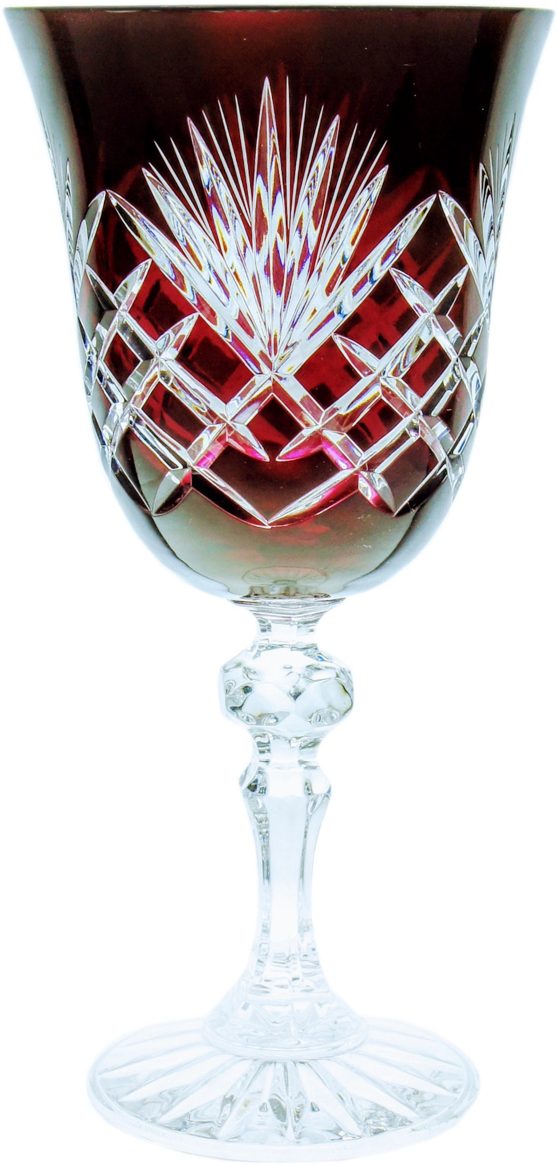 Marika Color Crystal Wine Glasses 220ml 6 Pcs - Etsy