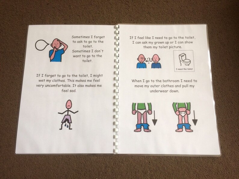 PCS Boardmaker Toilet Training Social Story & Schedule for Autism, SEN ...