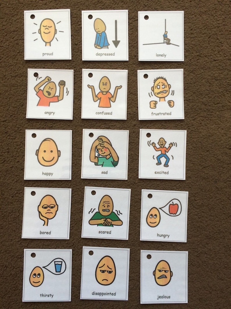 PCS/Boardmaker Emotions Pack for ASD / SEN | Etsy