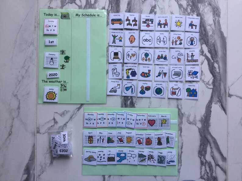 PECS Boardmaker School Day Planner & Schedule Cards for - Etsy UK