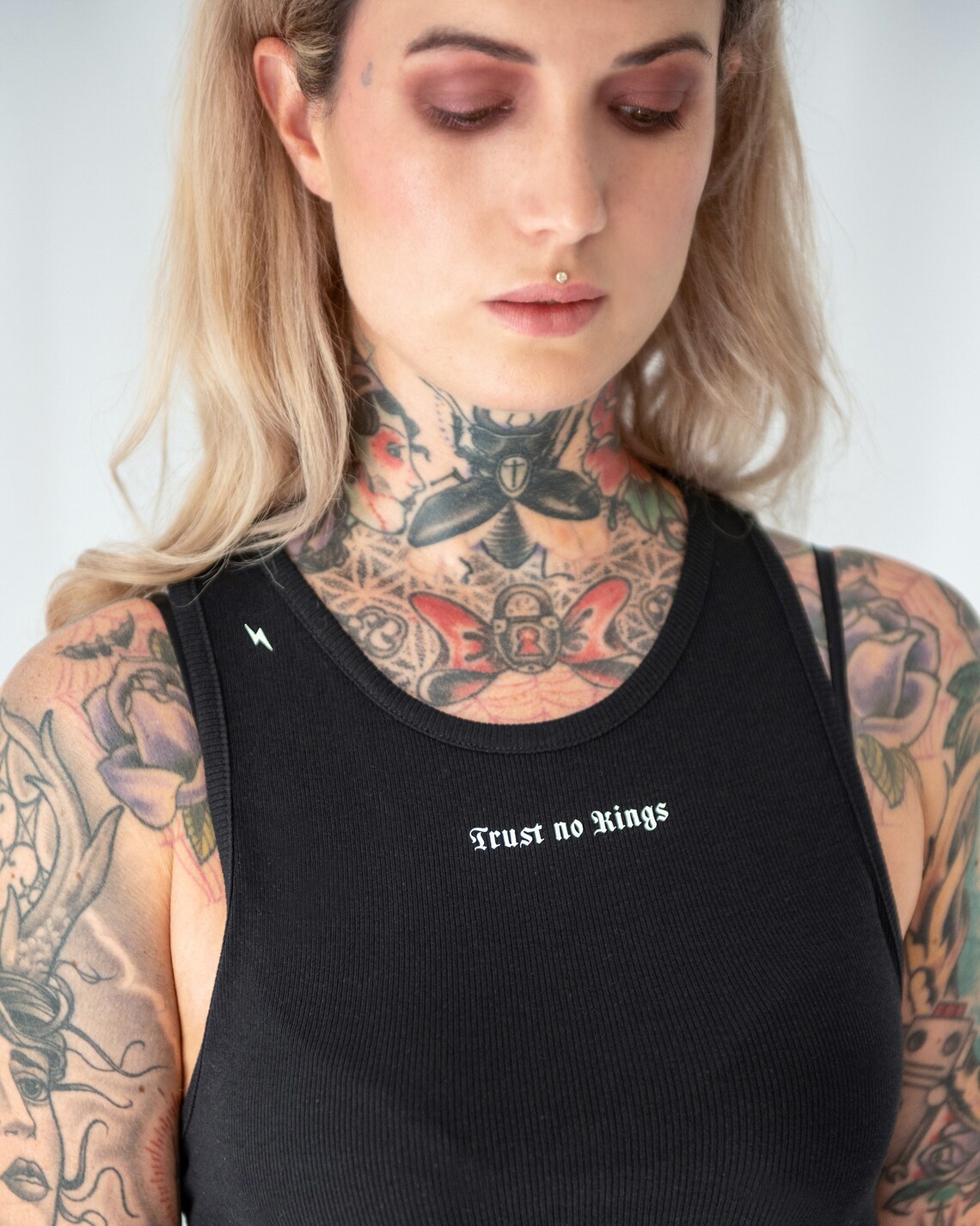 Crop Top Black Goth Top Tank Top for Women Gothic Crop - Etsy