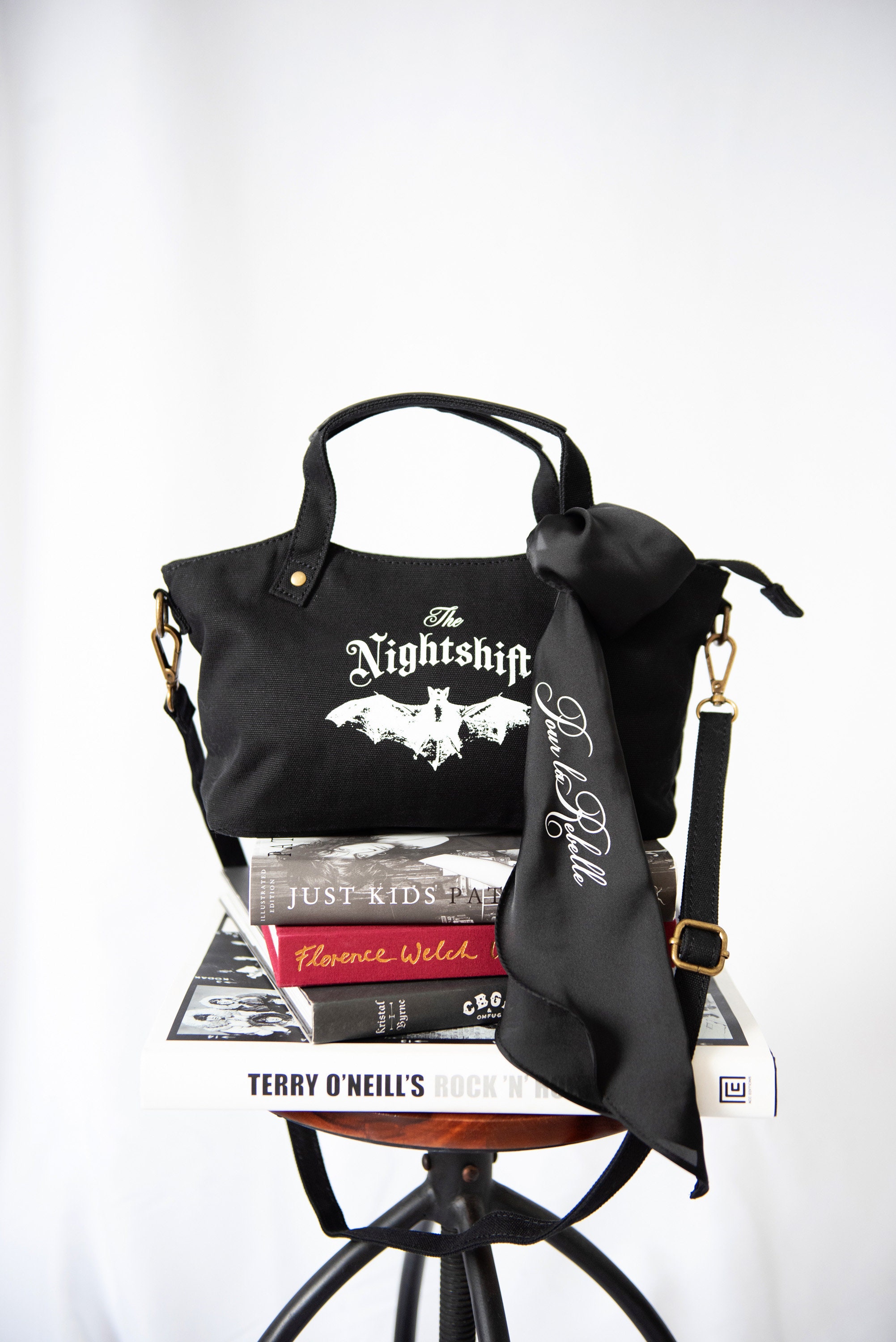 Gothic Purse Bat Purse Canvas Bag Black Vegan Handbag | Etsy