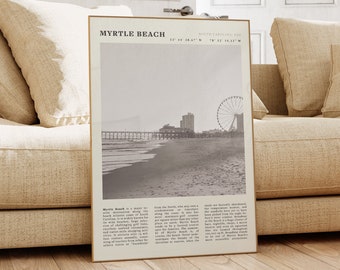 Poster Myrtle Beach - Etsy