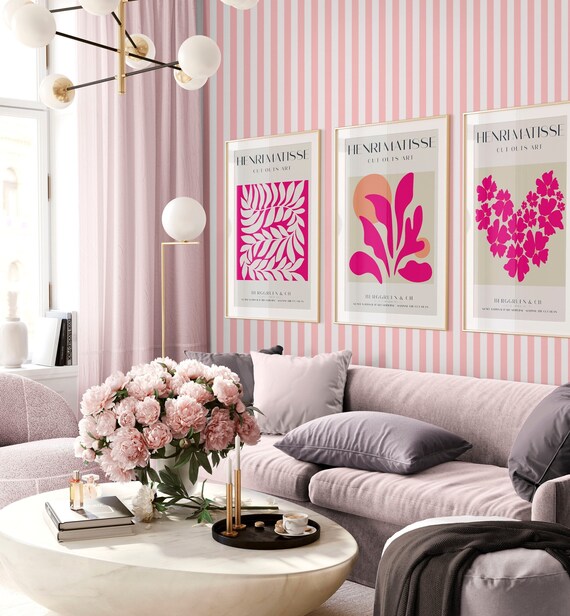Gallery Set of 3 Henri Matisse Pink Exhibition Print Matisse - Etsy