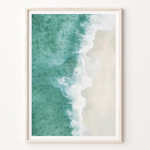 Aerial Beach Poster - Etsy